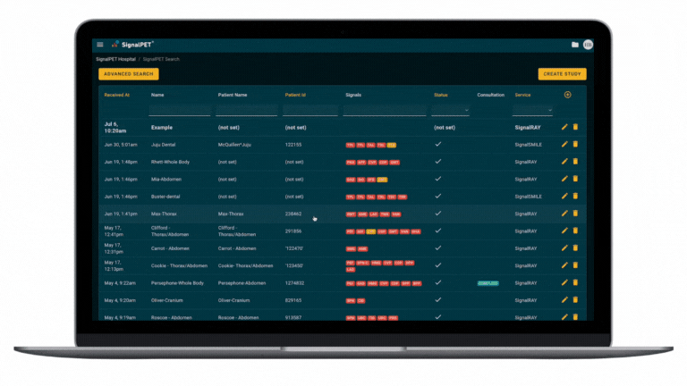 SignalPET App Manual upload